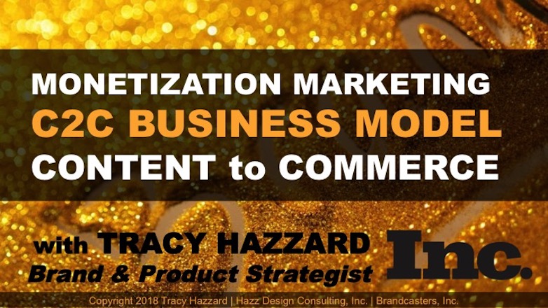 Monetization Marketing – C2C Content to Commerce Business Model – Women ...